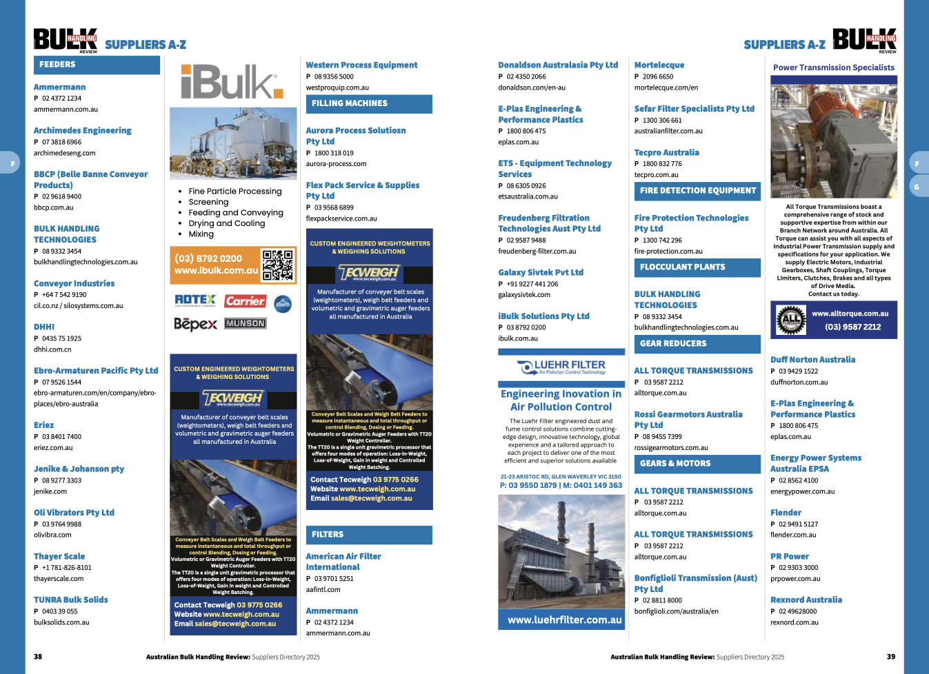 All Torque Transmissions » Bulk Handling Directory 2025